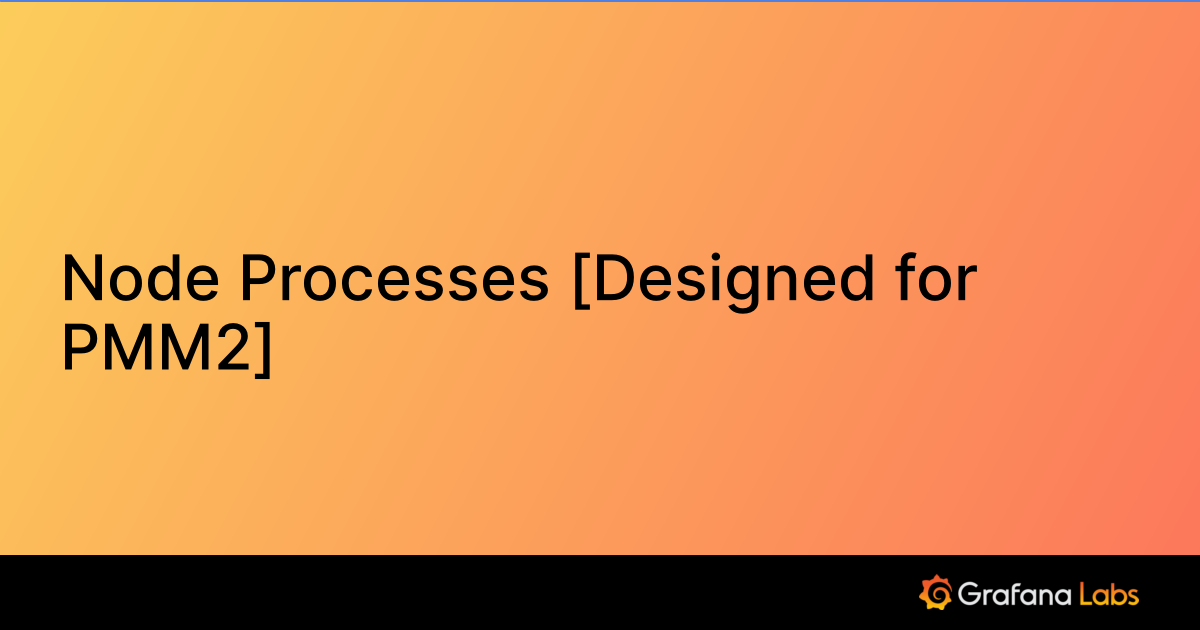 Node Processes [Designed for PMM2] | Grafana Labs